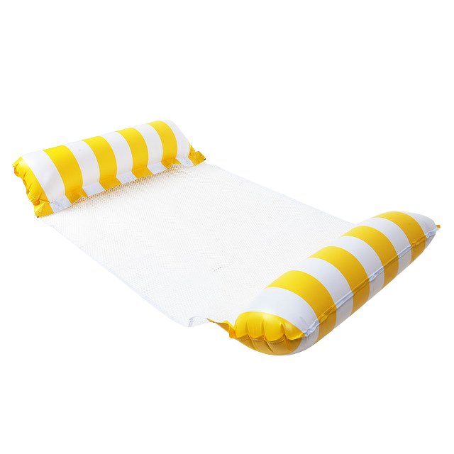 Striped Inflatable Pool Lilo | Swimming Inflatables — Flamin' Fitness